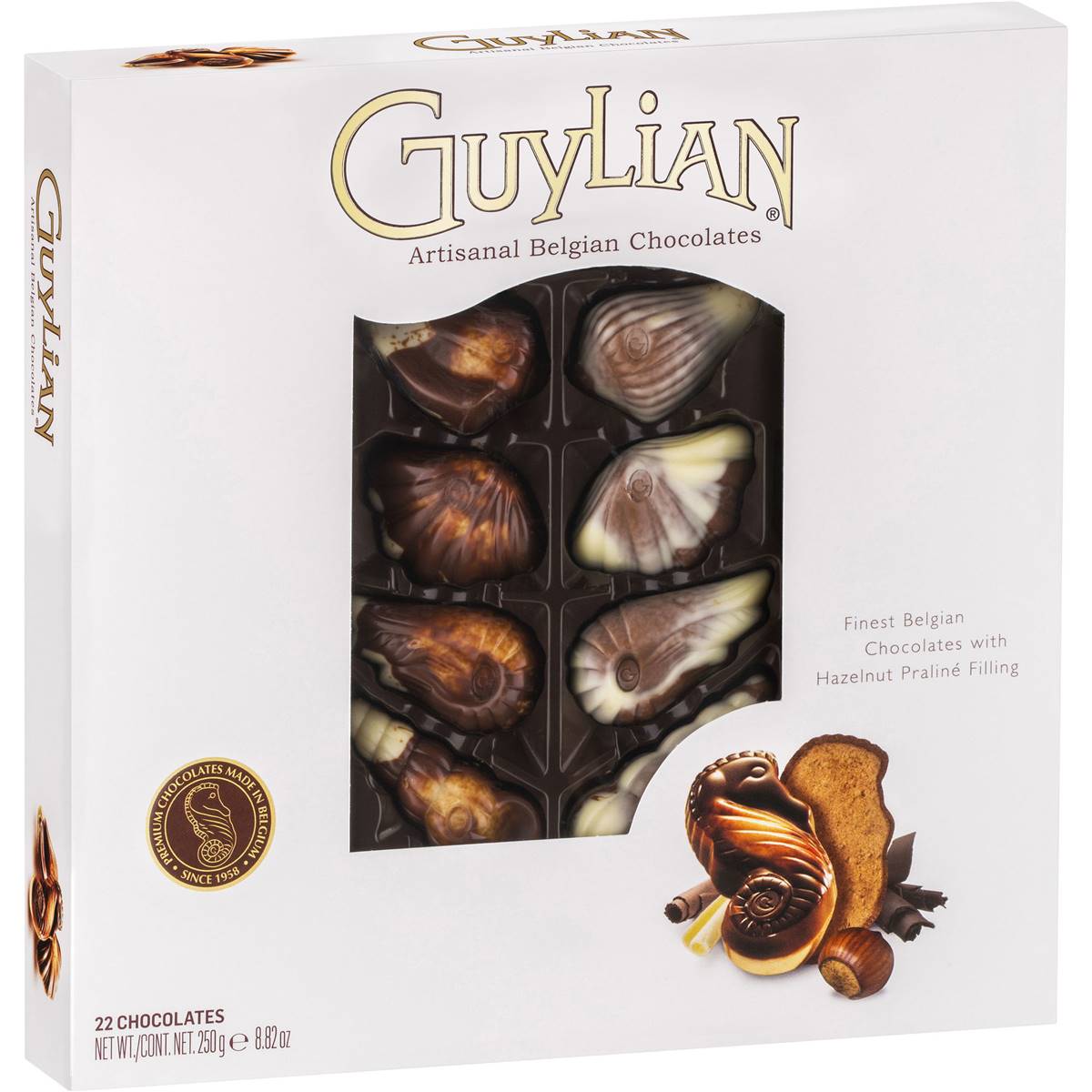 Guylian chocolate shells store